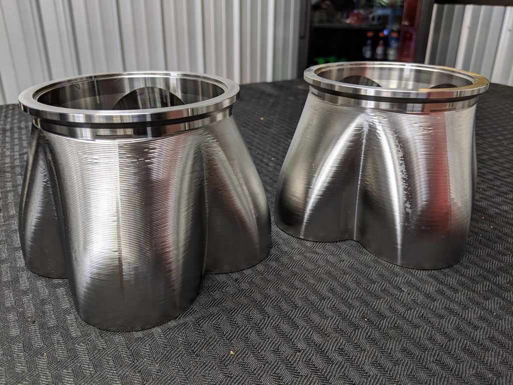 RSM/GLS 2.5" x 4" Billet Header Collectors (3D) – Rock Solid Motorsports