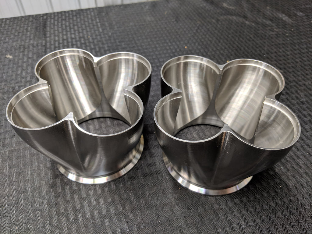 RSM/GLS 2.5" x 4" Billet Header Collectors (3D) – Rock Solid Motorsports