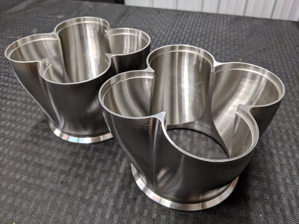 RSM/GLS 2.5" x 4" Billet Header Collectors (3D) – Rock Solid Motorsports