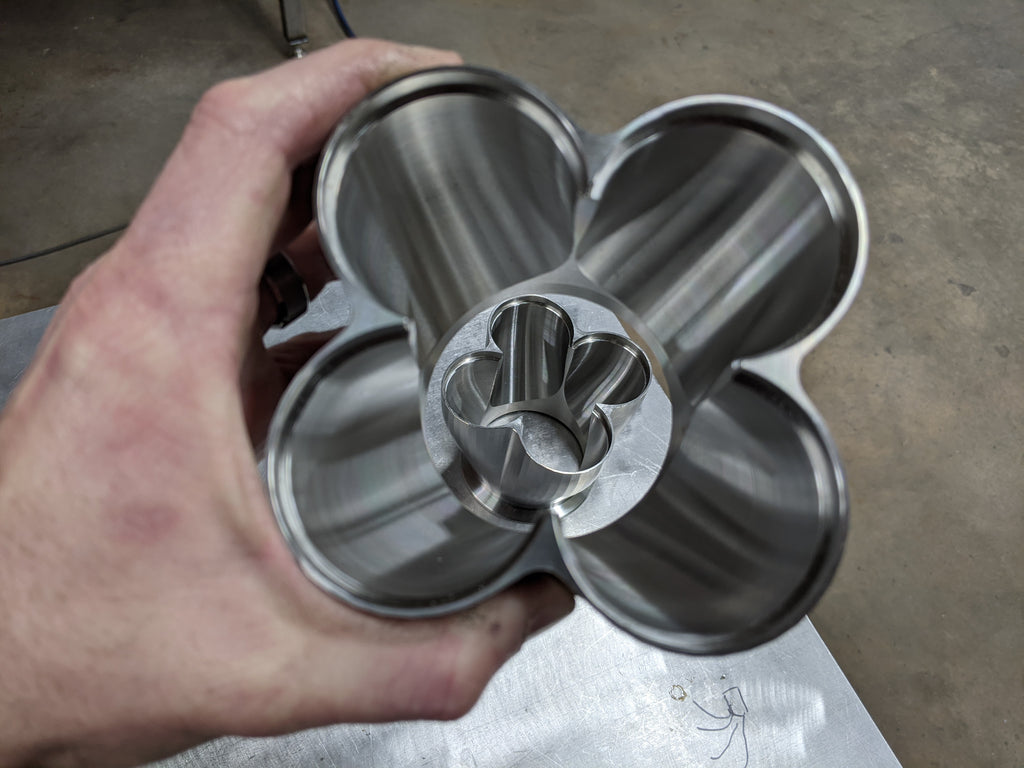 GLS 2" x 3" Billet Header Collectors (3D) – Rock Solid Motorsports